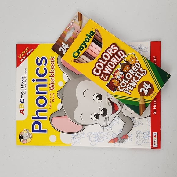 ABC Mouse | Art | Abc Mouse Phonics Workbook With 24 Count Of Crayola ...